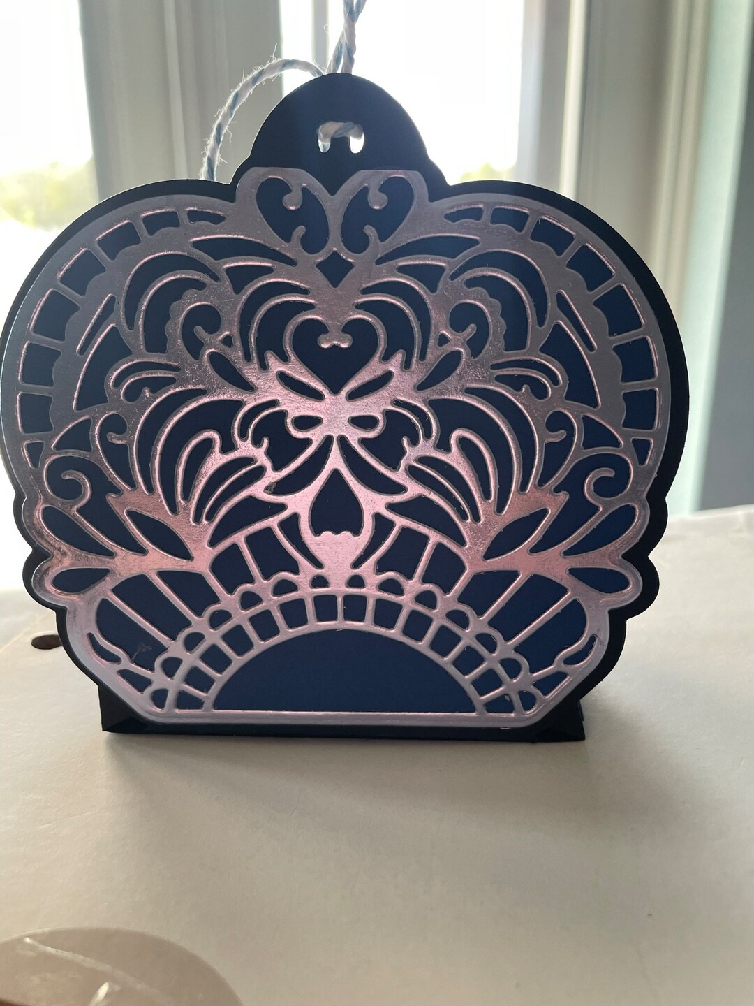 SHELL Shaped GIFT BOX, Handmade Die Cut and Embossed Dual Color Gift ...