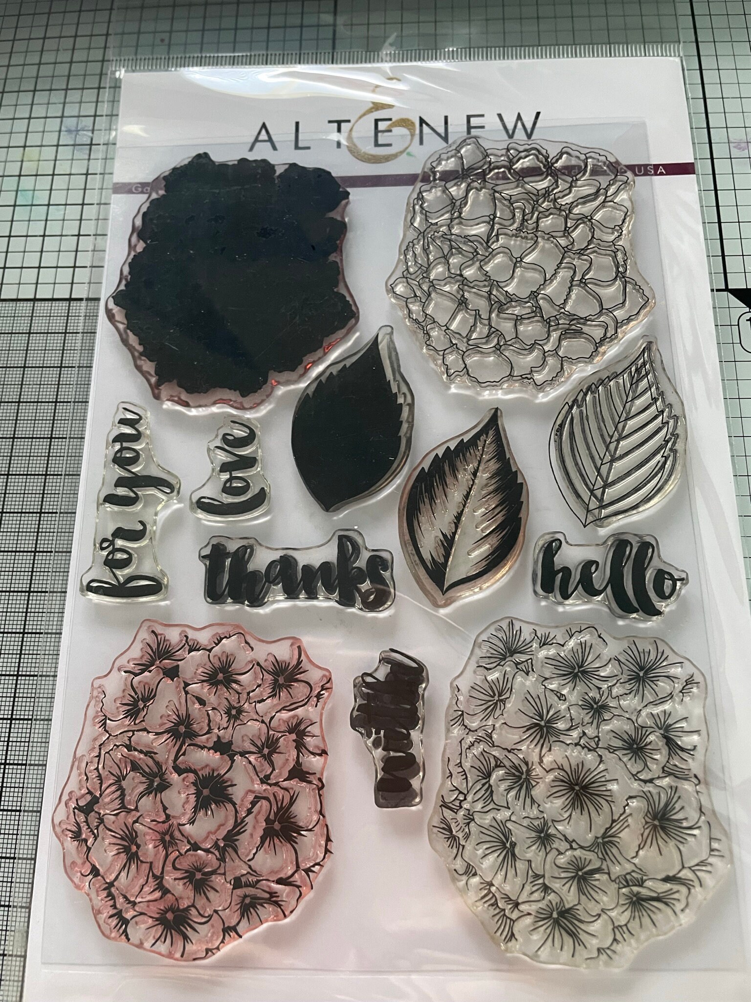 ALTENEW Clear Photopolymer FLORAL Stamp Sets, 9 Choices, Lightly Used ...