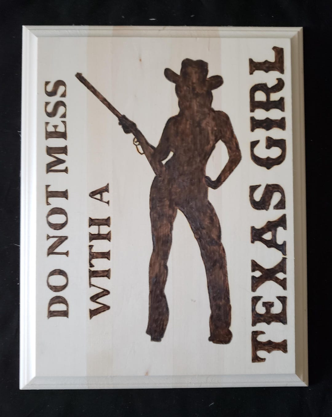 PYROGRAPHY, Handmade Independence Day, AMERICANA, Texas Girl, Stars and ...