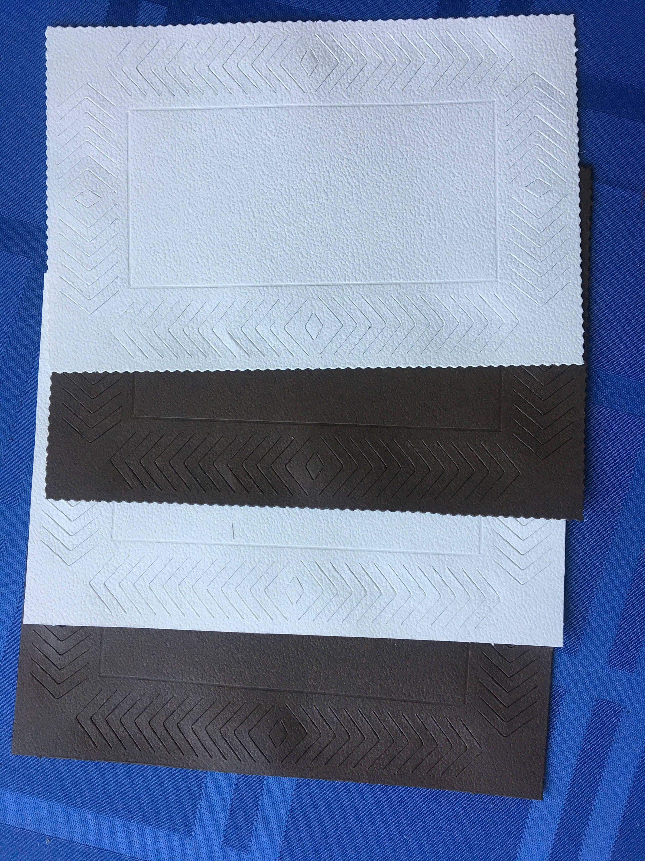 Woven Border Cardstock Plates, 120 Lb Rectangle Frames, Set of 4 - Etsy
