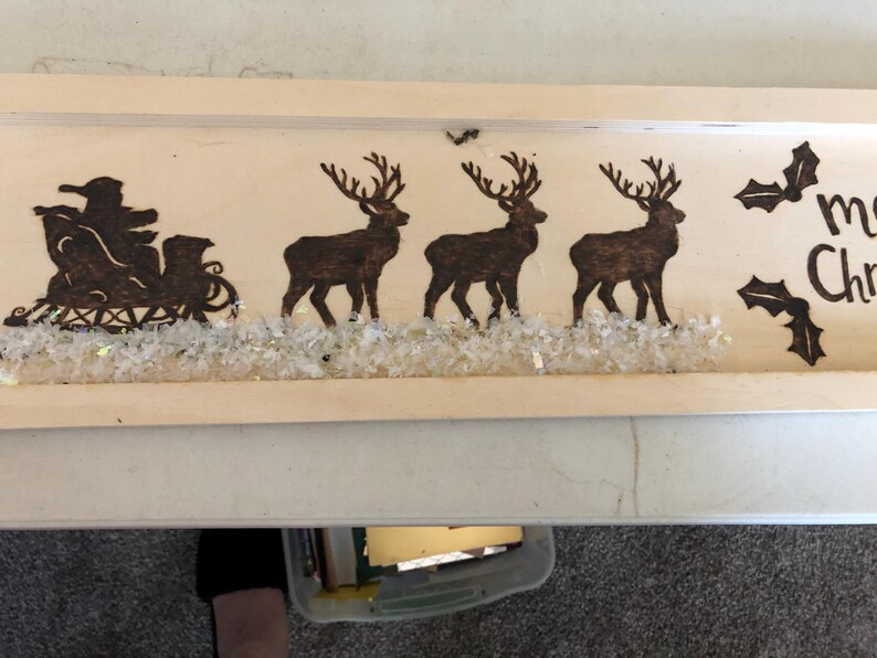 Pyrography Christmas Wall Art: Wood Burning Holiday Decor - Etsy