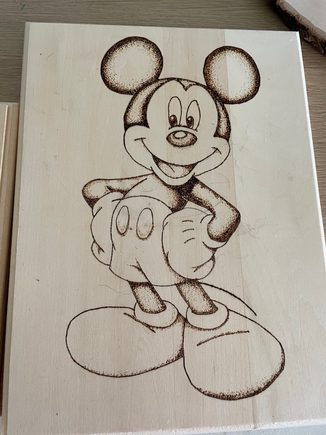 Pyrography/wood Burning, Handmade Wood Burned Picture of Disney's ...