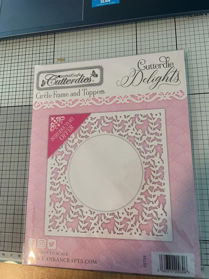 Kanban Metal Craft Dies: Circle & Square Frame Topper Set - Etsy UK