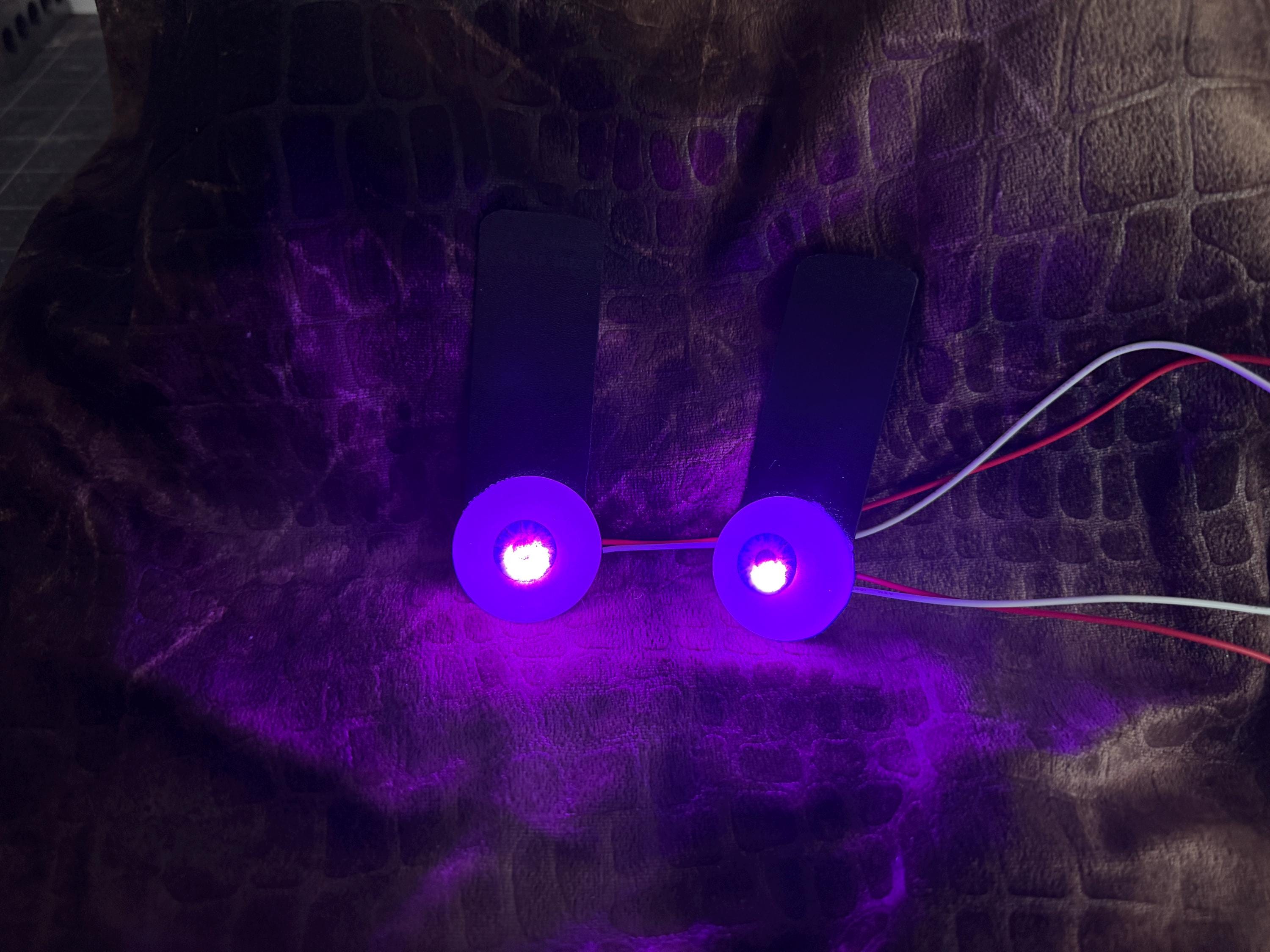 UPDATED IMPROVED LOOK!! Illuminated Light up Costume Eyes Iris Krampus ...