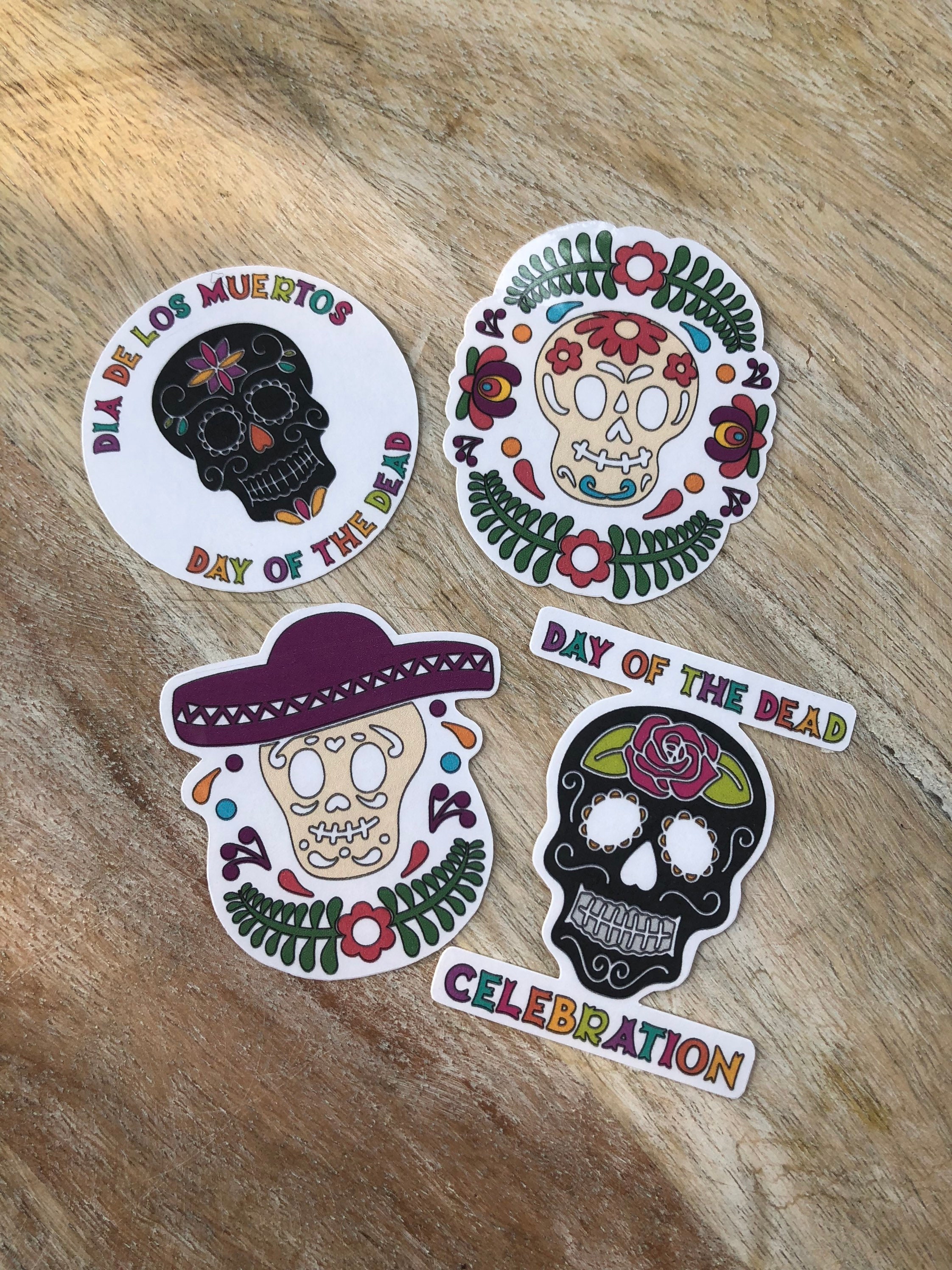 Fall Stickers, Halloween Stickers, Day of the Dead Stickers, Dia De Los ...