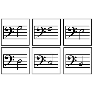 Piano Lesson Flashcards Music Staff - Etsy