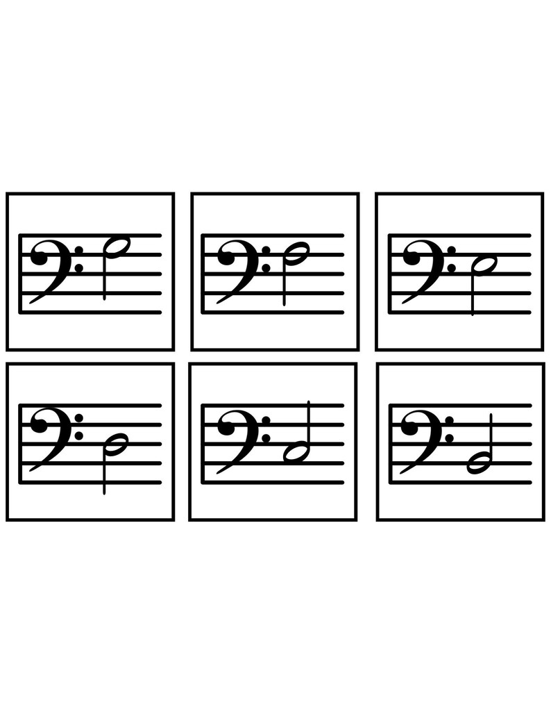 Piano Lesson Flashcards Music Staff - Etsy