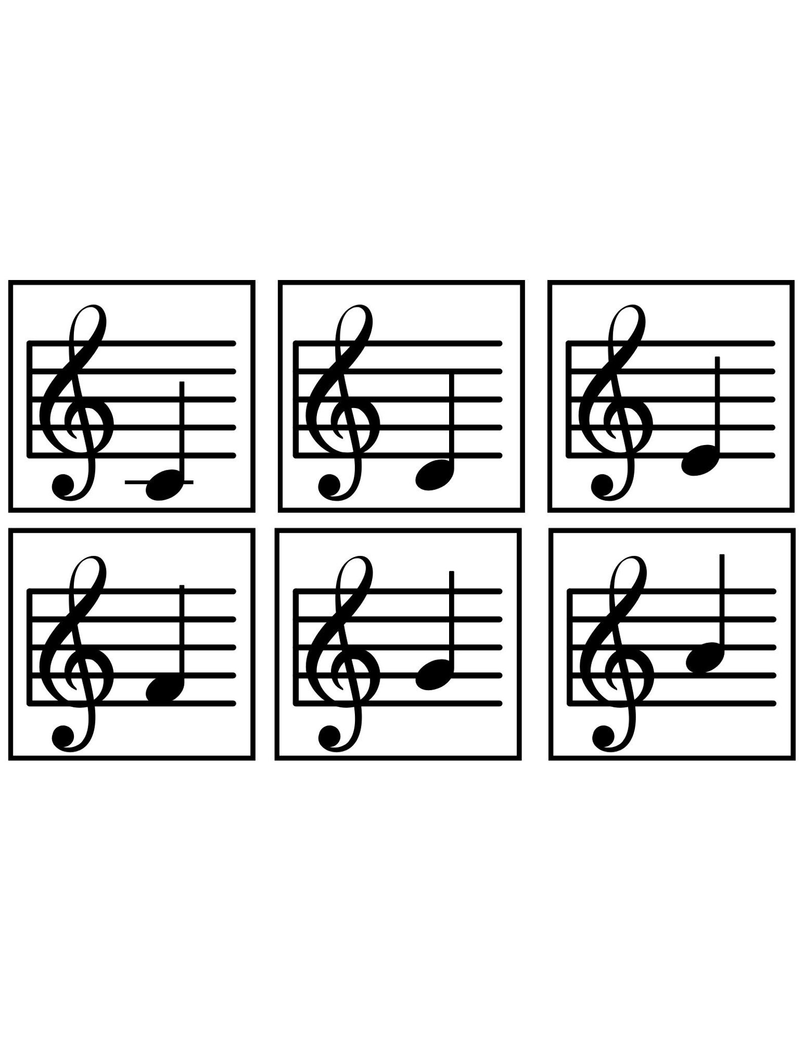 Piano Lesson Flashcards Music Staff - Etsy