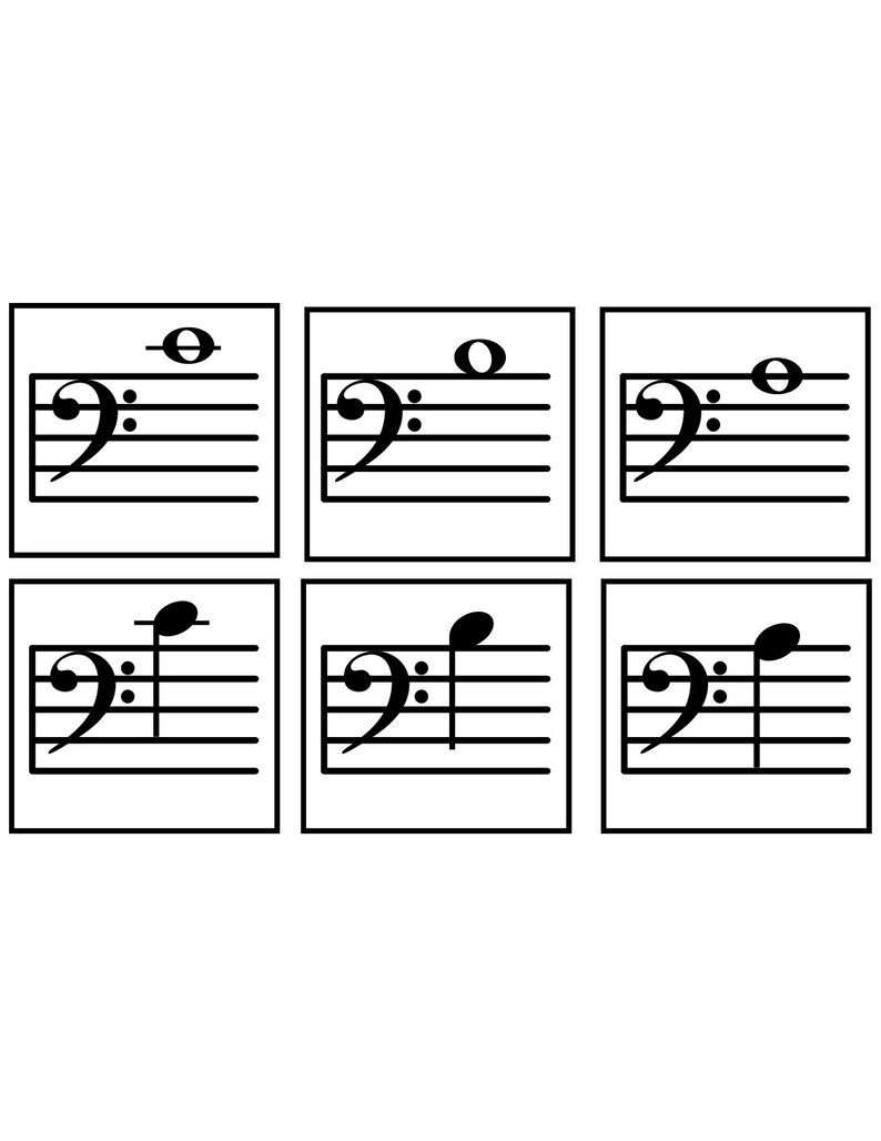 Piano Lesson Flashcards Music Staff - Etsy