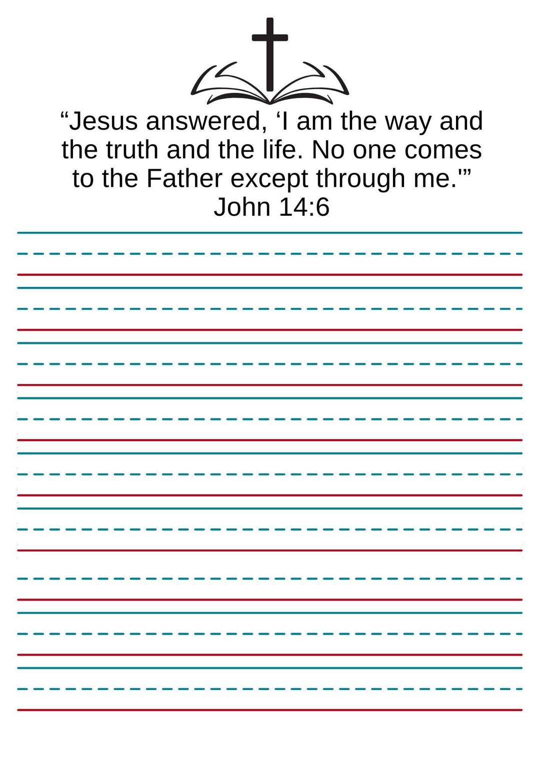 Bible Verse Copywork Sheets - Etsy