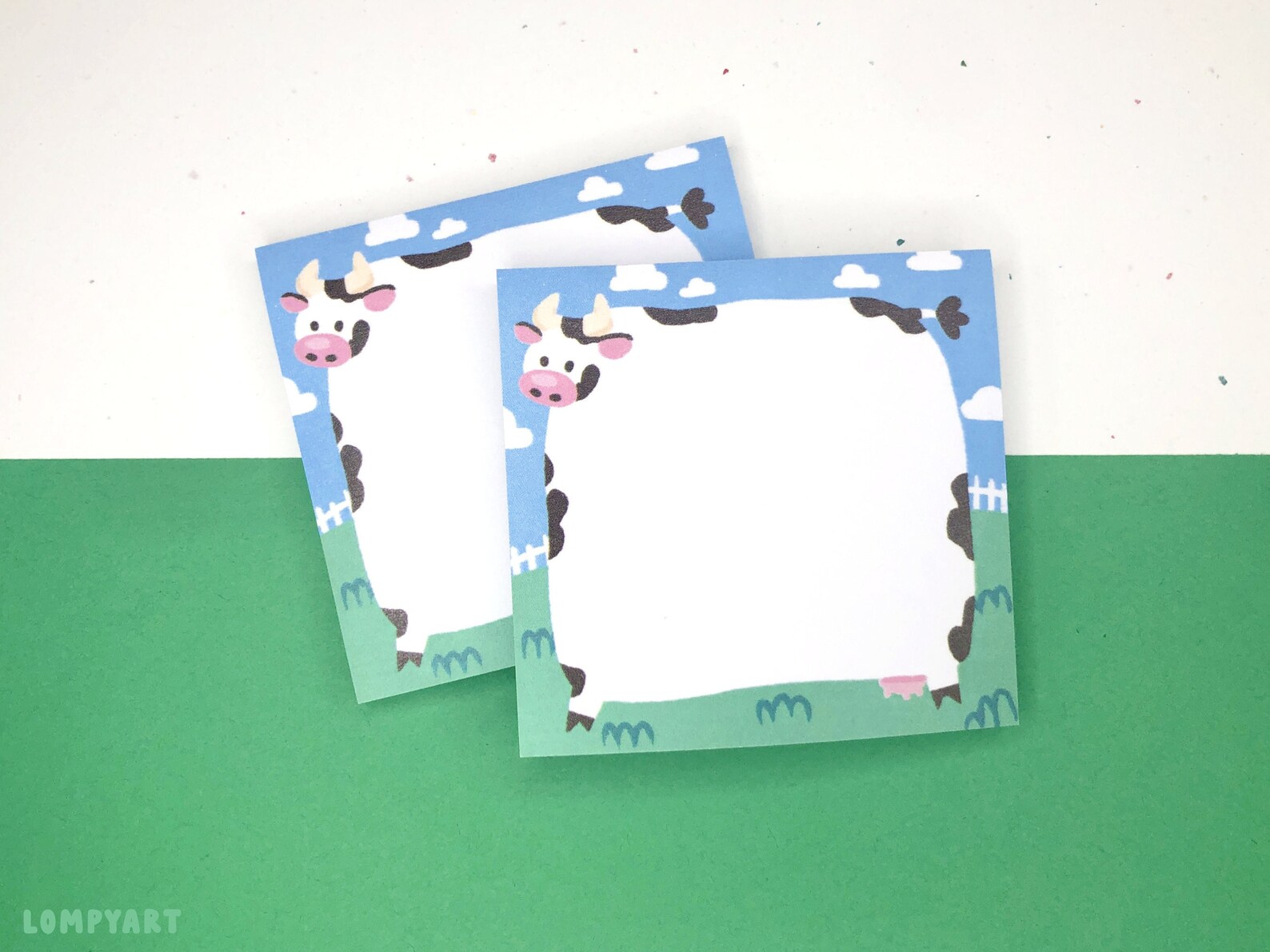 Cow Sticky Notes cute Farm Animal Memo Pad Stickynotes - Etsy