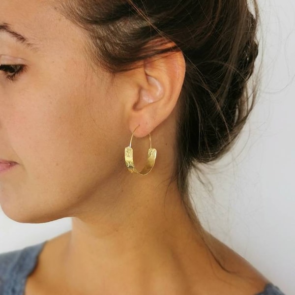 Aztec Hoop Earrings - Etsy