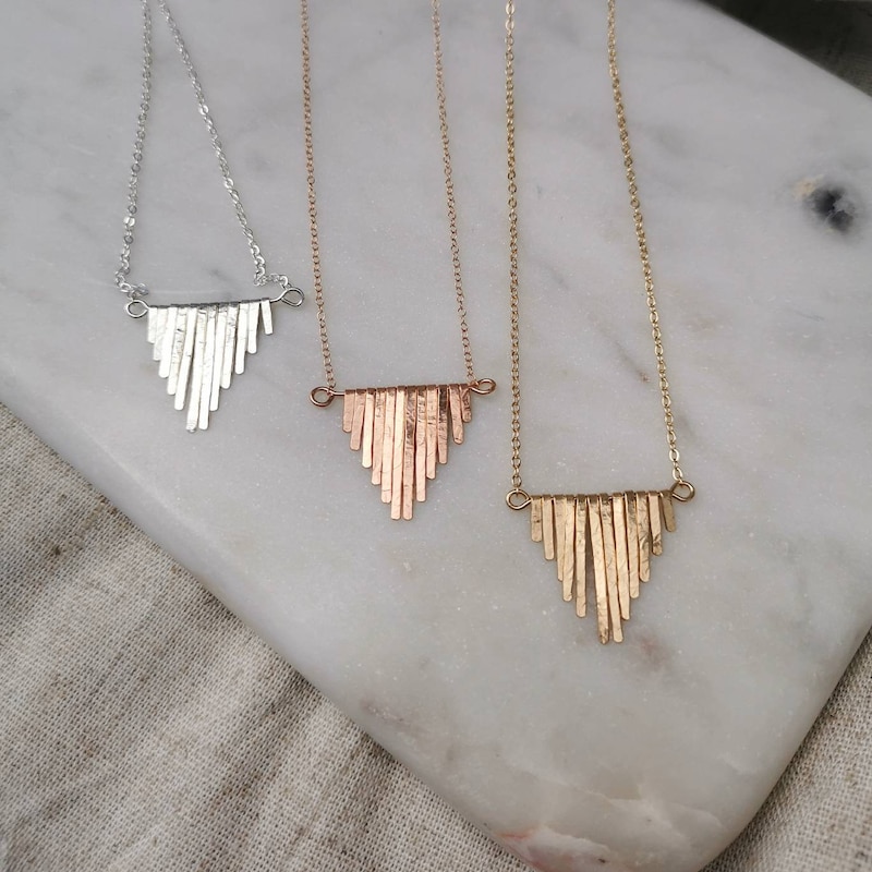 Fringe Necklace - Etsy