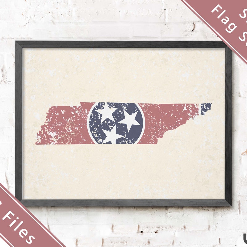 Tennessee State Flag - Etsy