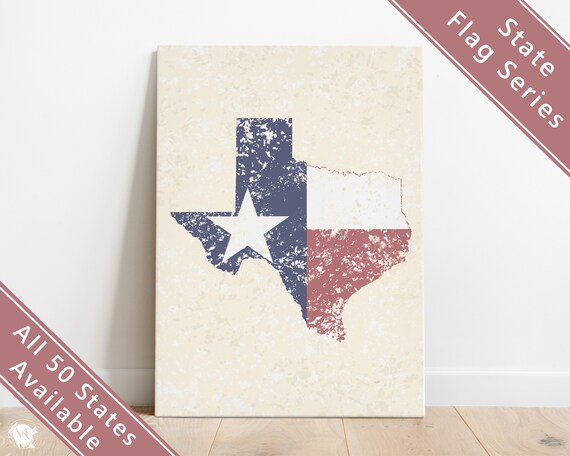 Texas State Print / Texas State Flag Print / Texas Flag Print - Etsy