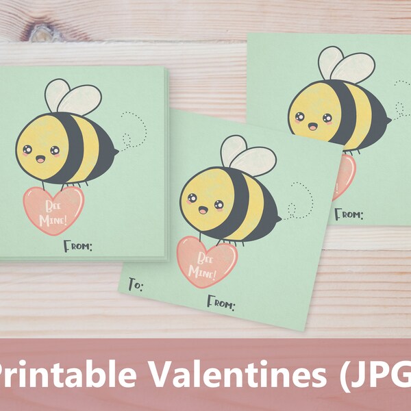 Bee Valentines Cards - Etsy