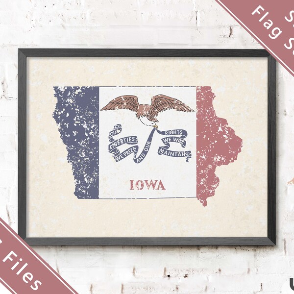 Iowa Print - Etsy