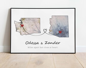 Custom Ldr Map Print - Etsy