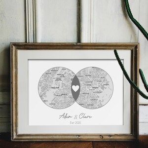 Long Distance Relationship Print / Custom LDR Print / Custom Map Print ...