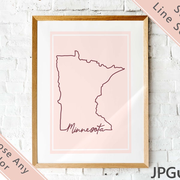 Minnesota Print - Etsy
