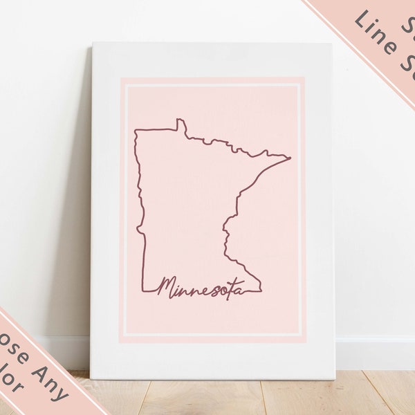 Minnesota Print - Etsy