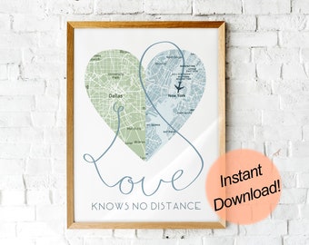 Long Distance Print | Etsy