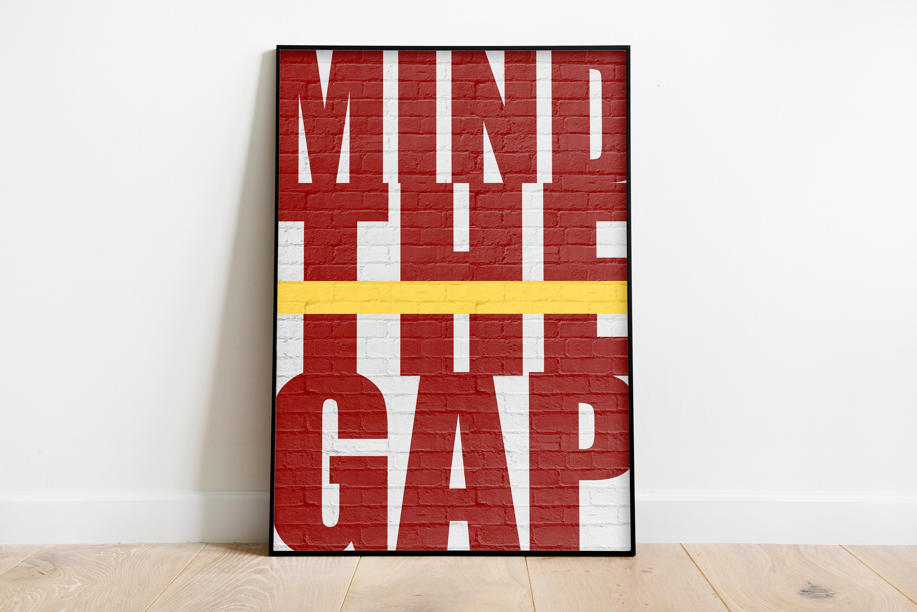 Mind the Gap Poster / Mind the Gap Print / Mind the Gap Wall - Etsy ...