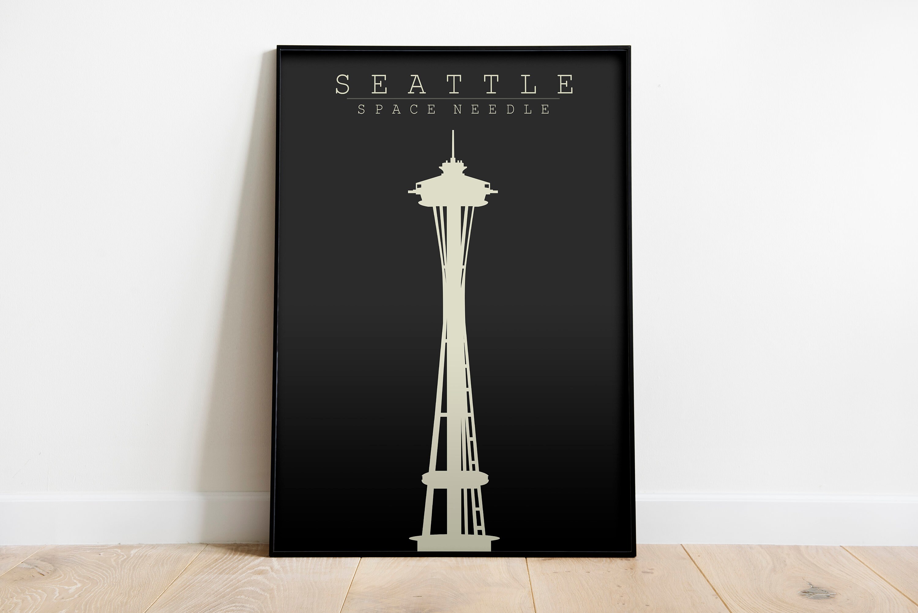 Space Needle Silhouette Tattoo
