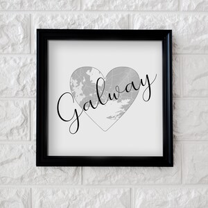 Galway Print / Printable / Galway Art Print / Galway Map Print - Etsy