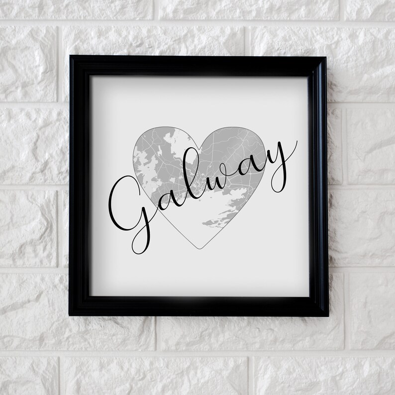 Galway Print / Printable / Galway Art Print / Galway Map Print - Etsy