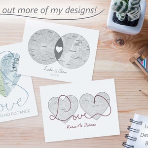 Long Distance Relationship Print / Custom LDR Print / Custom | Etsy