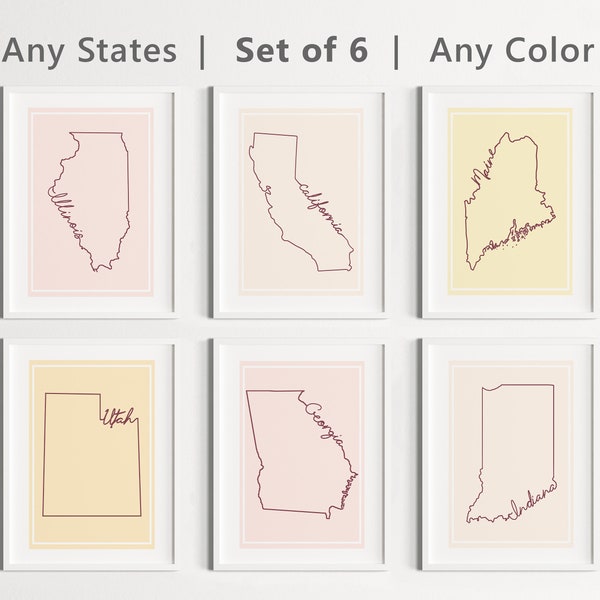 State Art - Etsy