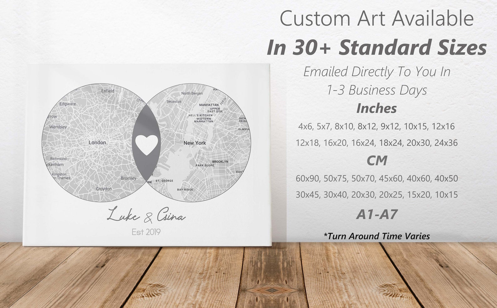 Long Distance Relationship Print / Custom LDR Print / Custom | Etsy