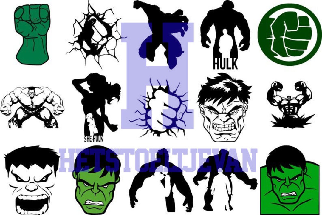 Hulk Mega Bundle Svg, Hulk Png, Hulk Clipart, Hulk Svg for Cricut ...