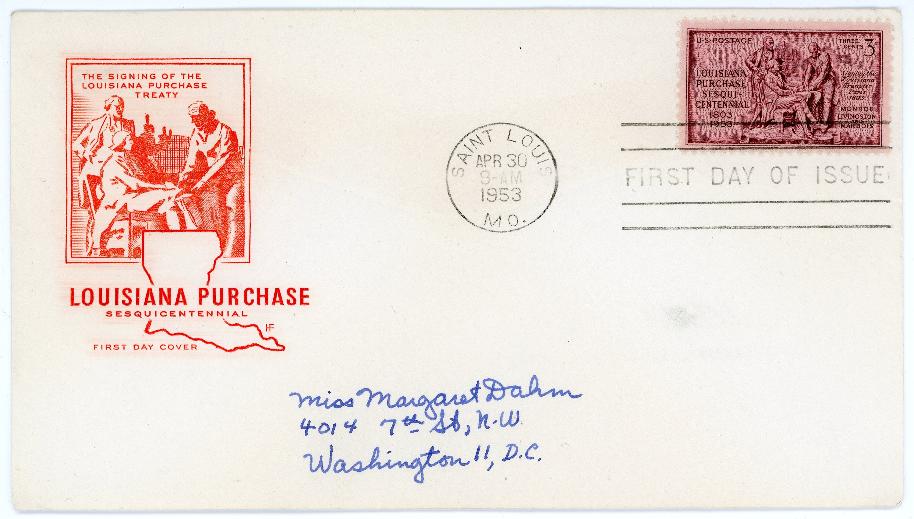 1953 Louisiana Purchase Sesquicentennial FDC - Etsy