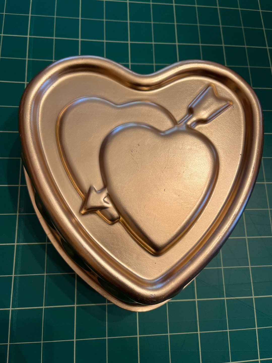 Double Heart wear-ever Copper Kitchen Mold - Etsy