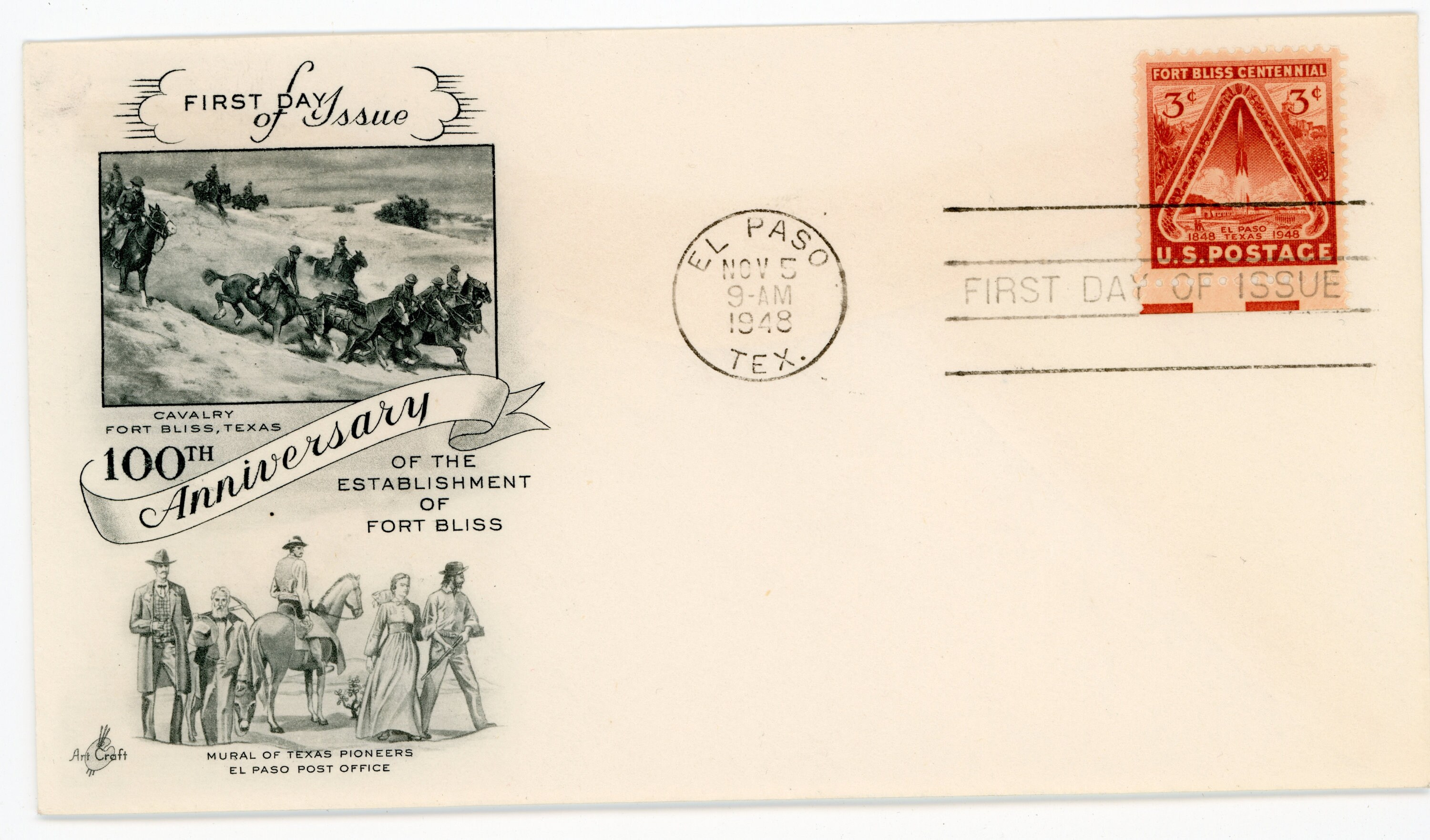 1948 Fort Bliss Anniversary FDC - Etsy