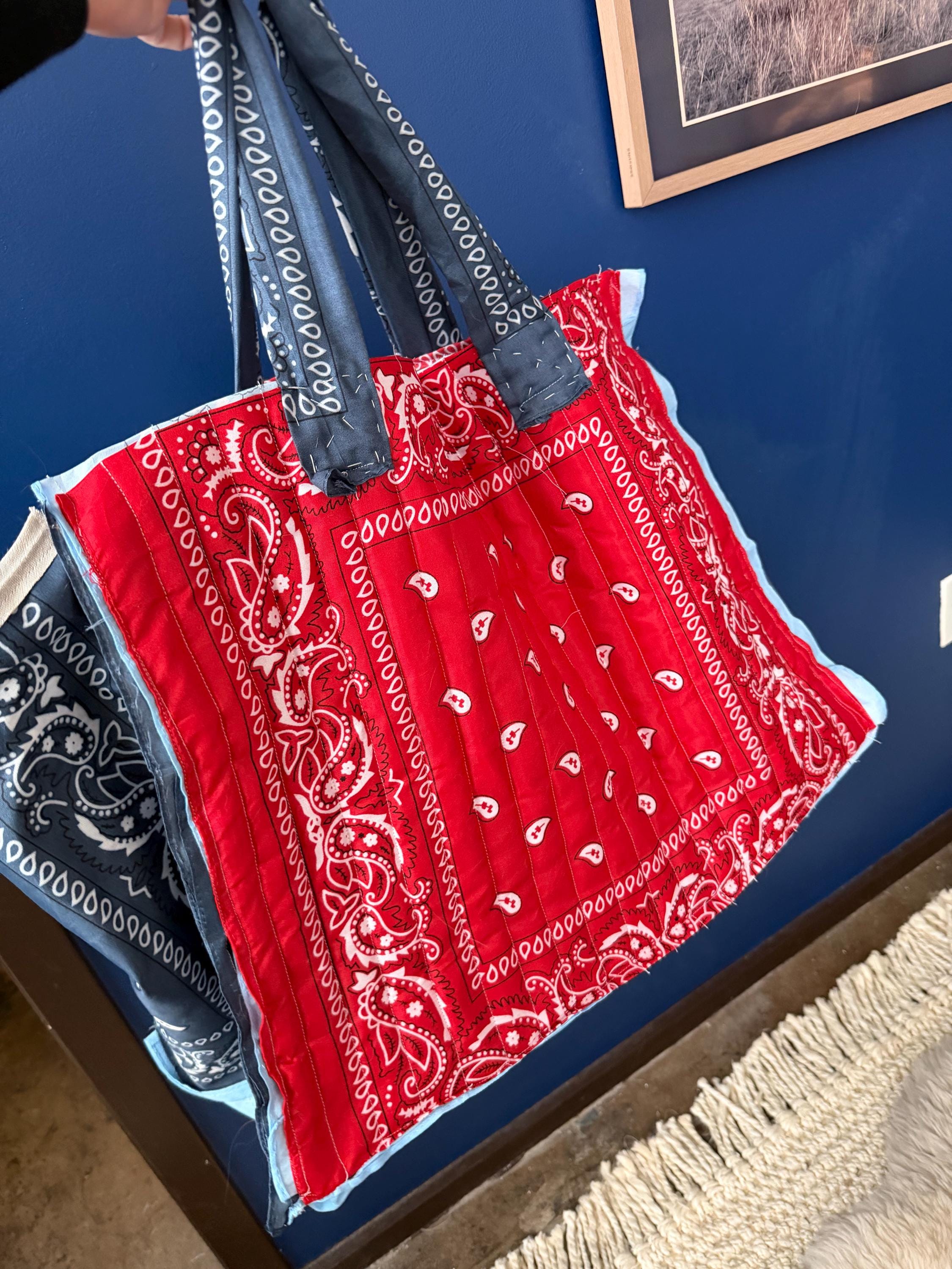 Bandana Tote Bag Sewing Guide | Beginner-friendly DIY (digital PDF ...