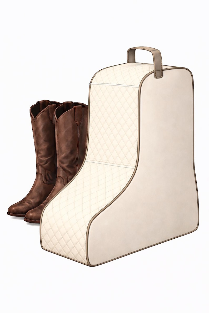 Sewing Tutorial Showing Fabric Pattern for Tall Women's Boot Bag - Etsy