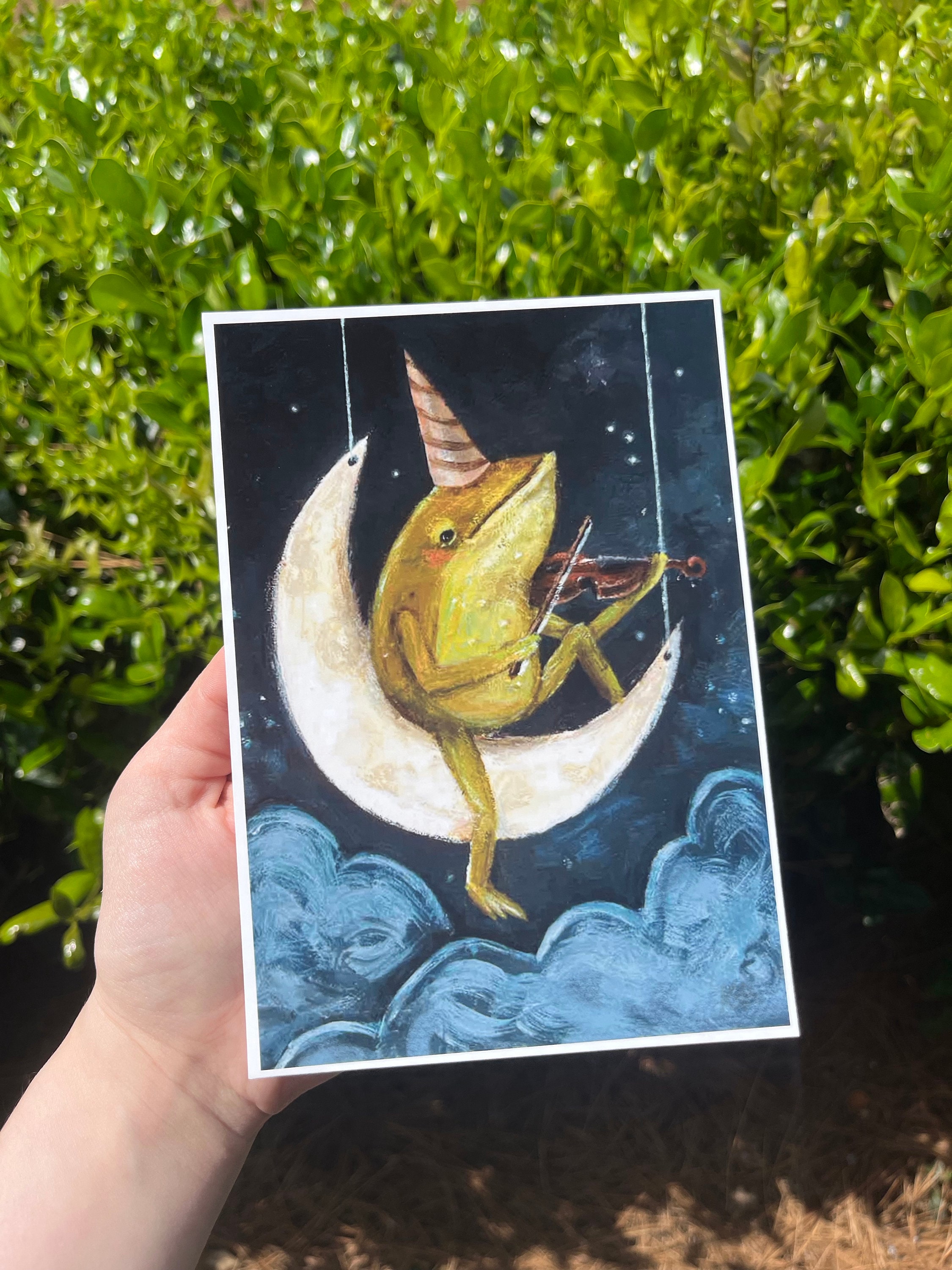 The Jester Original Fantasy Frog Illustration Fine Art Print 5x7 Inches ...