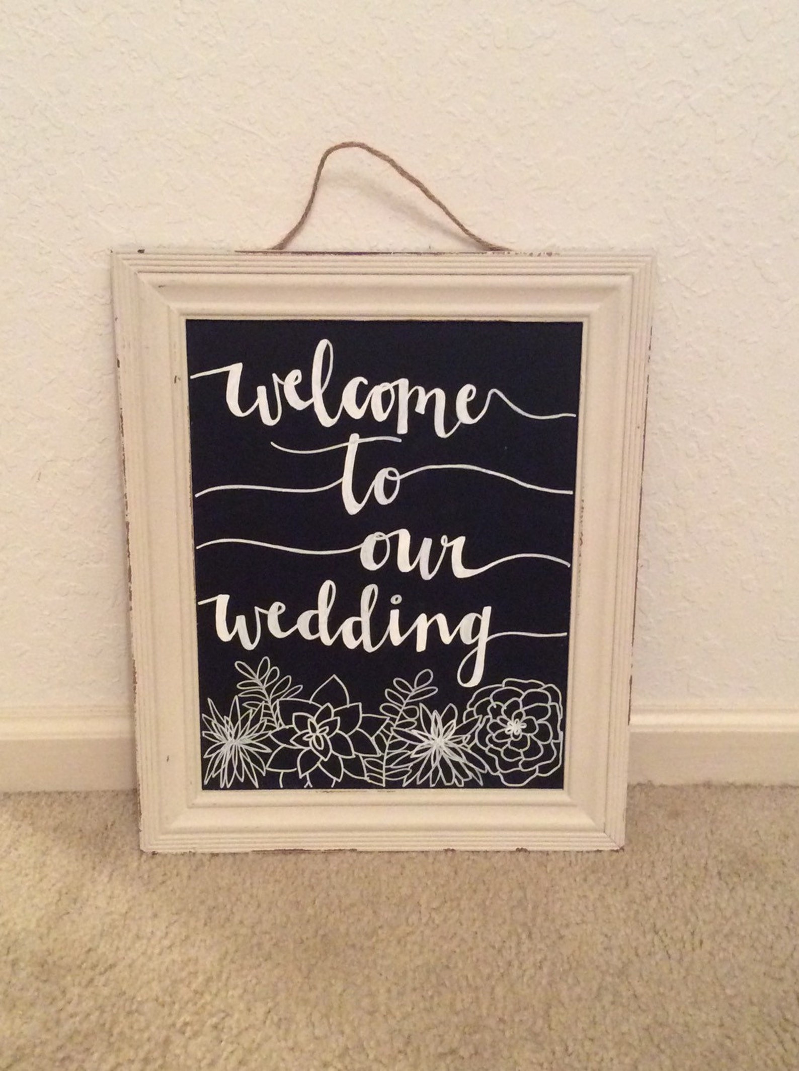 Welcome Wedding Chalkboard Sign - Etsy