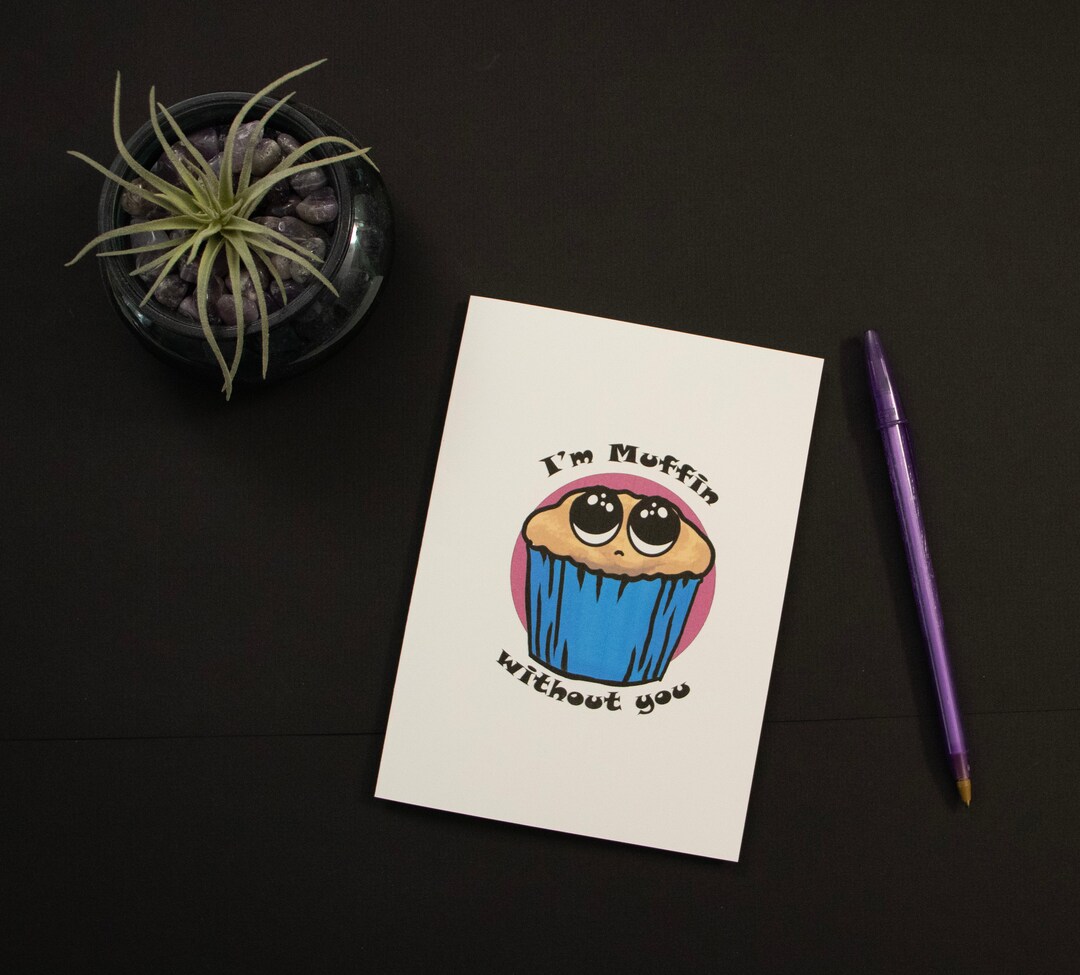 Printable Muffin Card Anniversary Card Printable Card Romantic Card ...