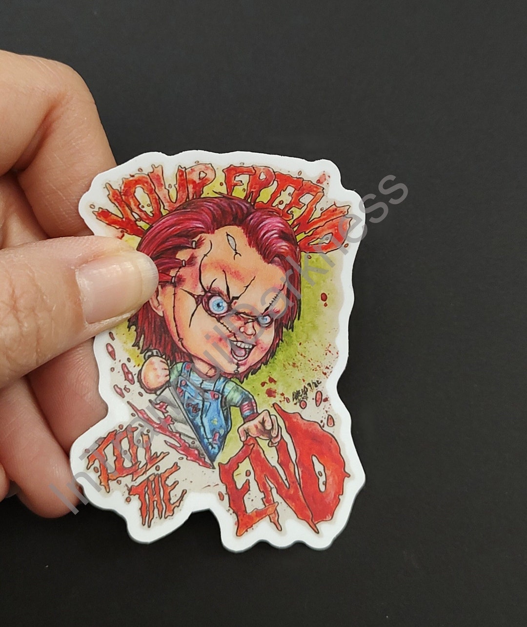 Chucky Sticker Childs Play Chucky Sticker Horror Sticker Waterproof ...