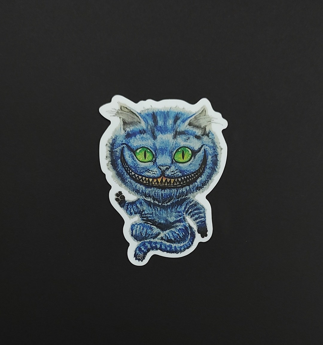 Cheshire Cat Sticker Alice in Wonderland Sticker Waterproof Vinyl ...