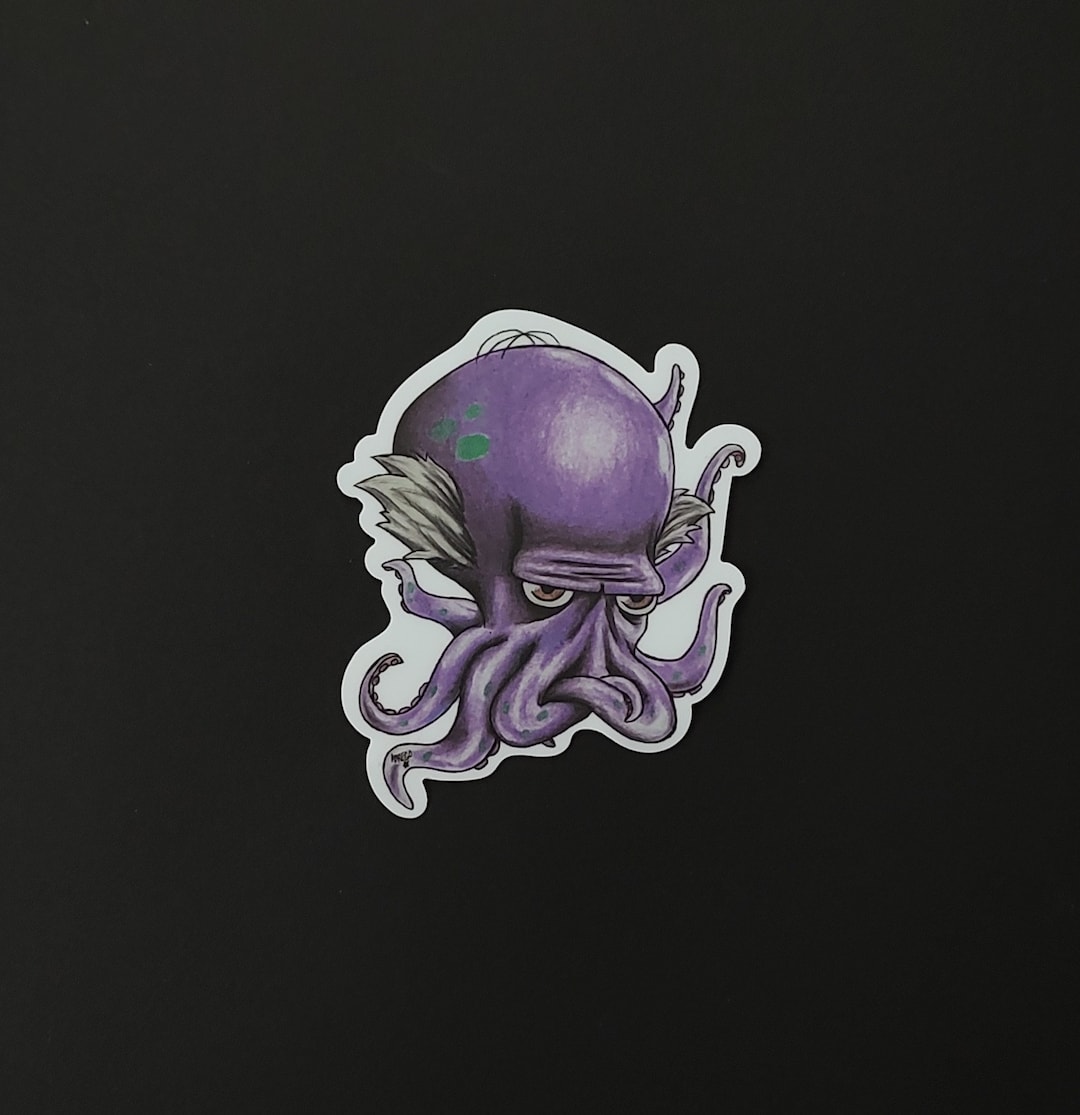 Octopus Sticker - Octopus Vynal Sticker for Laptop, Cars Durable, High ...