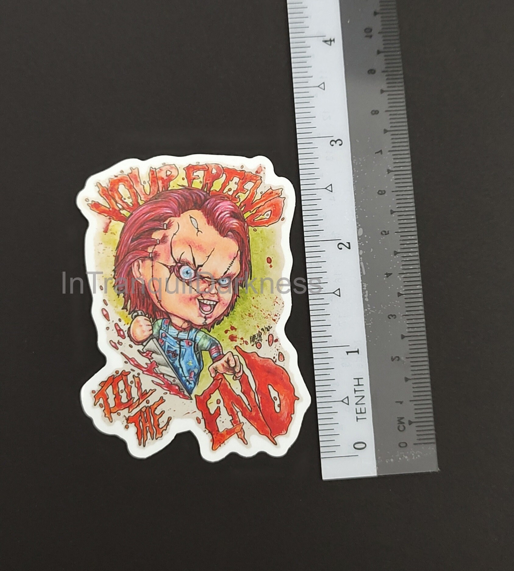 Chucky Sticker Childs Play Chucky Sticker Horror Sticker Waterproof ...