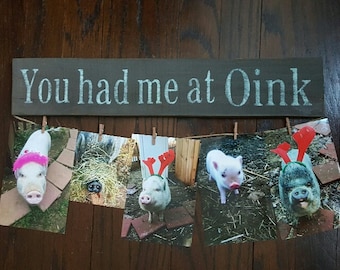 Oink Sign - Etsy