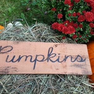 Pumpkin Sign, Fall Decor, Wood Sign - Etsy