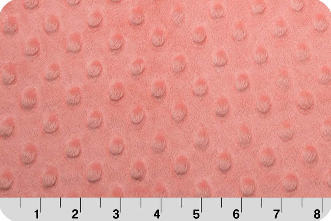 Tela Minky Coral de 1 yarda, Tela Minky Coral Shannon Fabrics, Tela ...