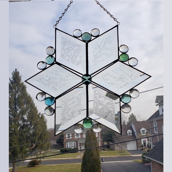 Beveled Snowflake - Etsy